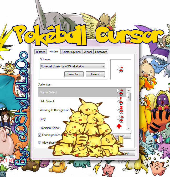 Pokeball Cursor By oOShaLaLaOo by oOShaLaLaOo on DeviantArt
