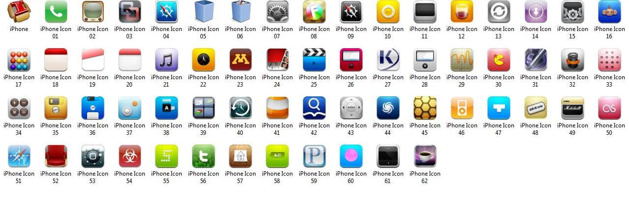 iPhone icons for windows by awaisagha on DeviantArt