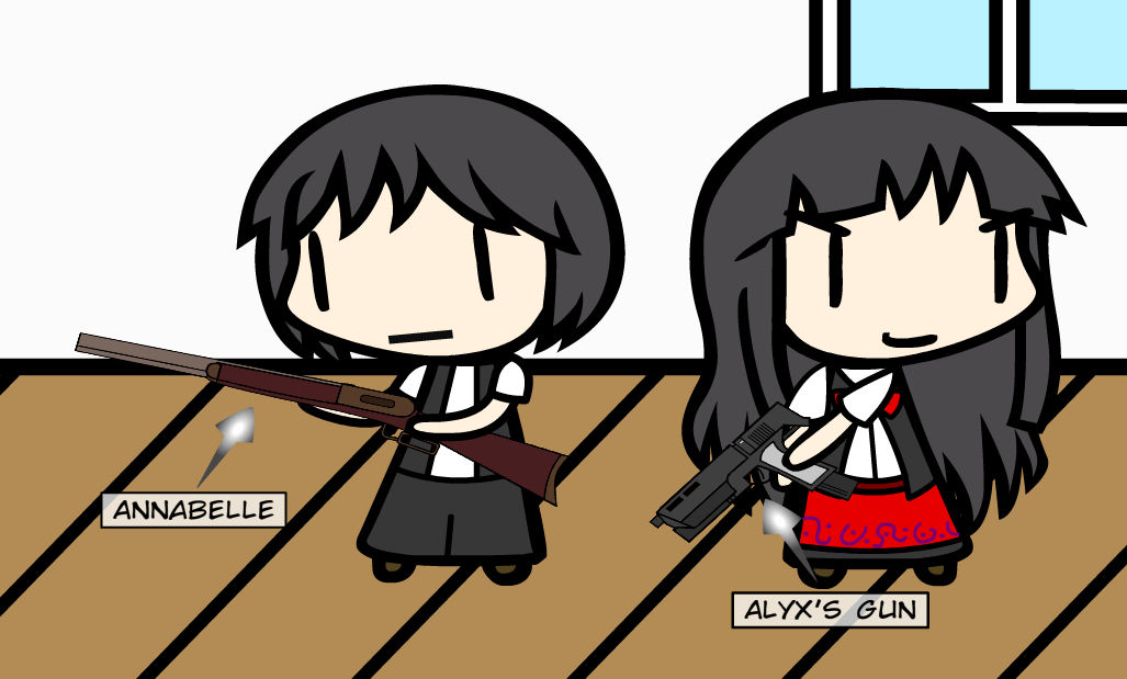 (Walfas/Prop) Annabelle and Alyx's Gun by PsyKoTMK on DeviantArt