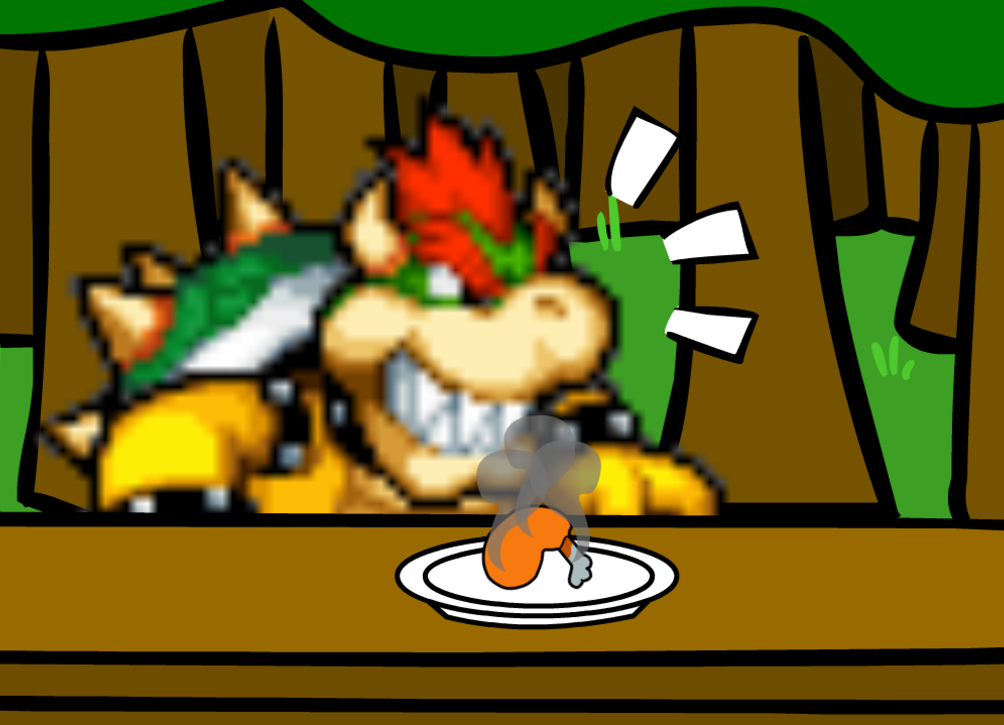 (Walfas/Prop) Bowser's Drumstick by PsyKoTMK on DeviantArt