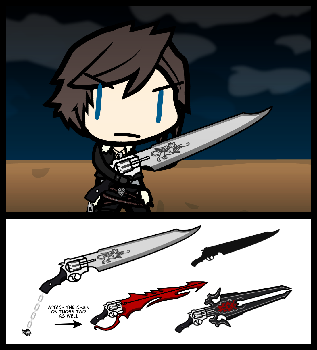 (Walfas/Prop) FF8 Revolver Gunblade + Others by PsyKoTMK on DeviantArt