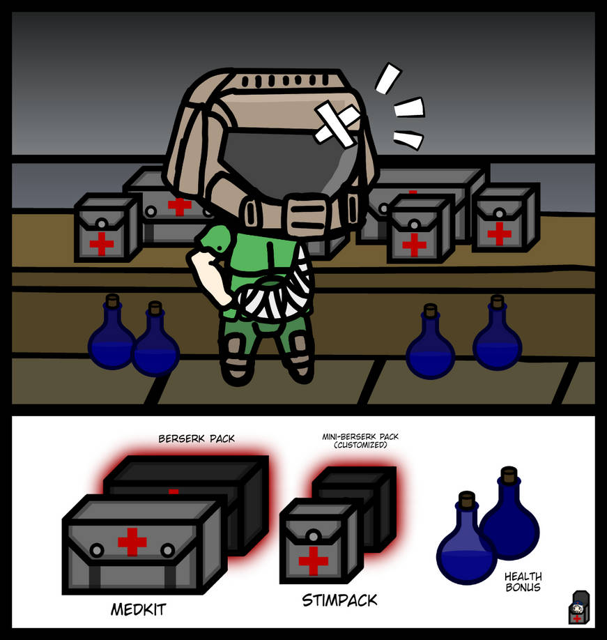 (Walfas/Prop) ClassicDoom Health Items V2 by PsyKoTMK on DeviantArt
