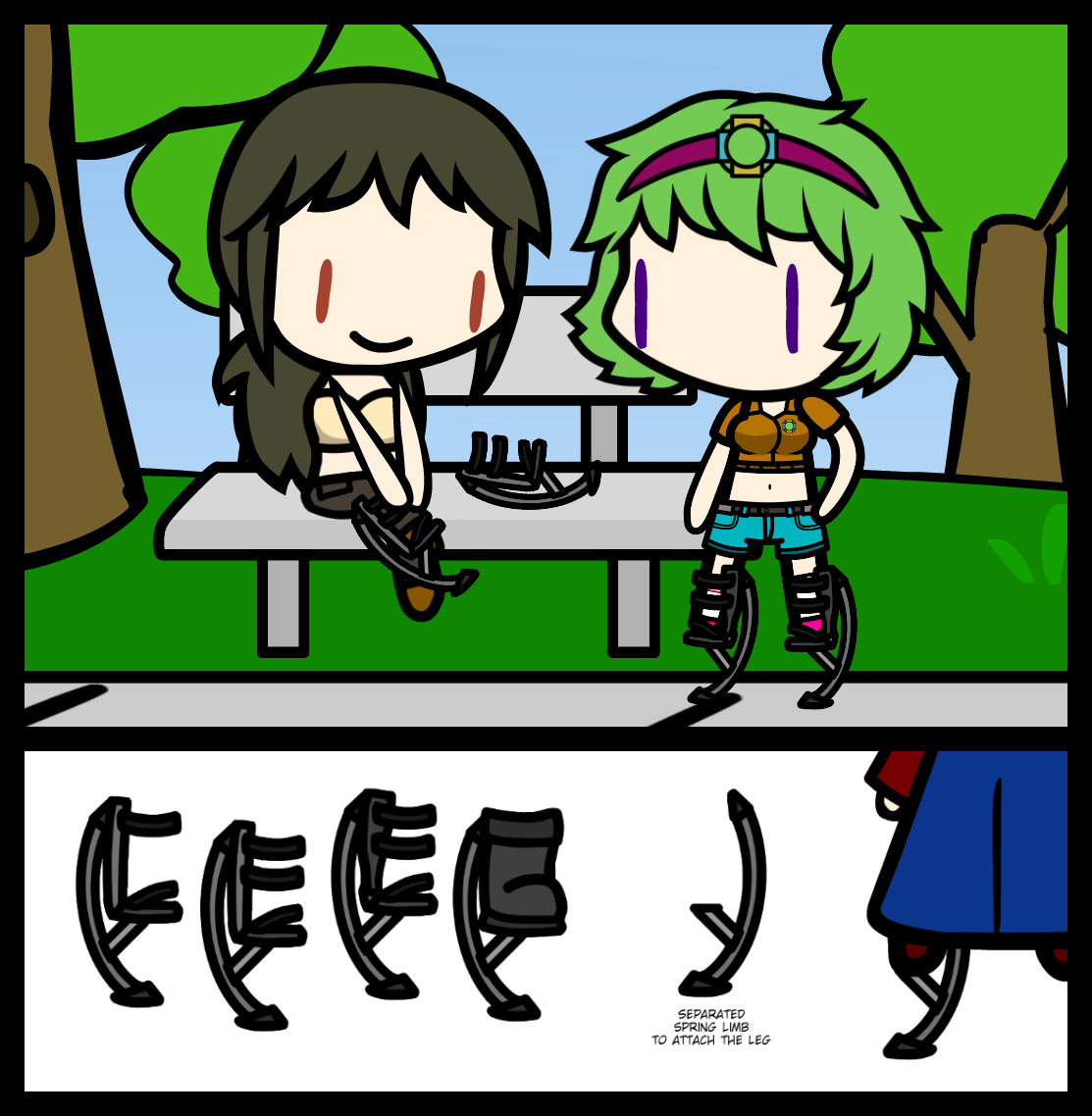 (Walfas/Prop) Jumping Stilts by PsyKoTMK on DeviantArt