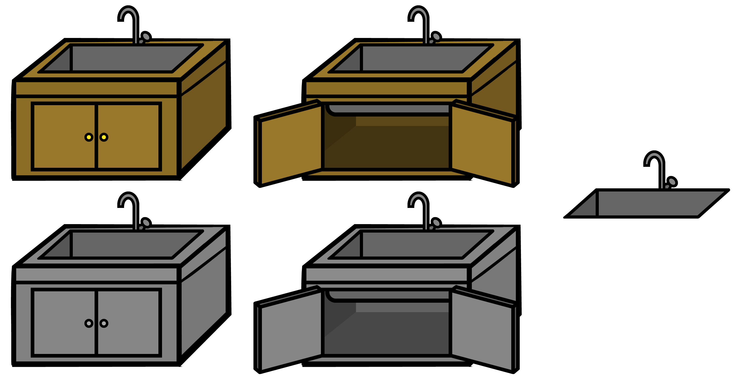(Walfas/Prop) Vanilla Sink Counter by PsyKoTMK on DeviantArt