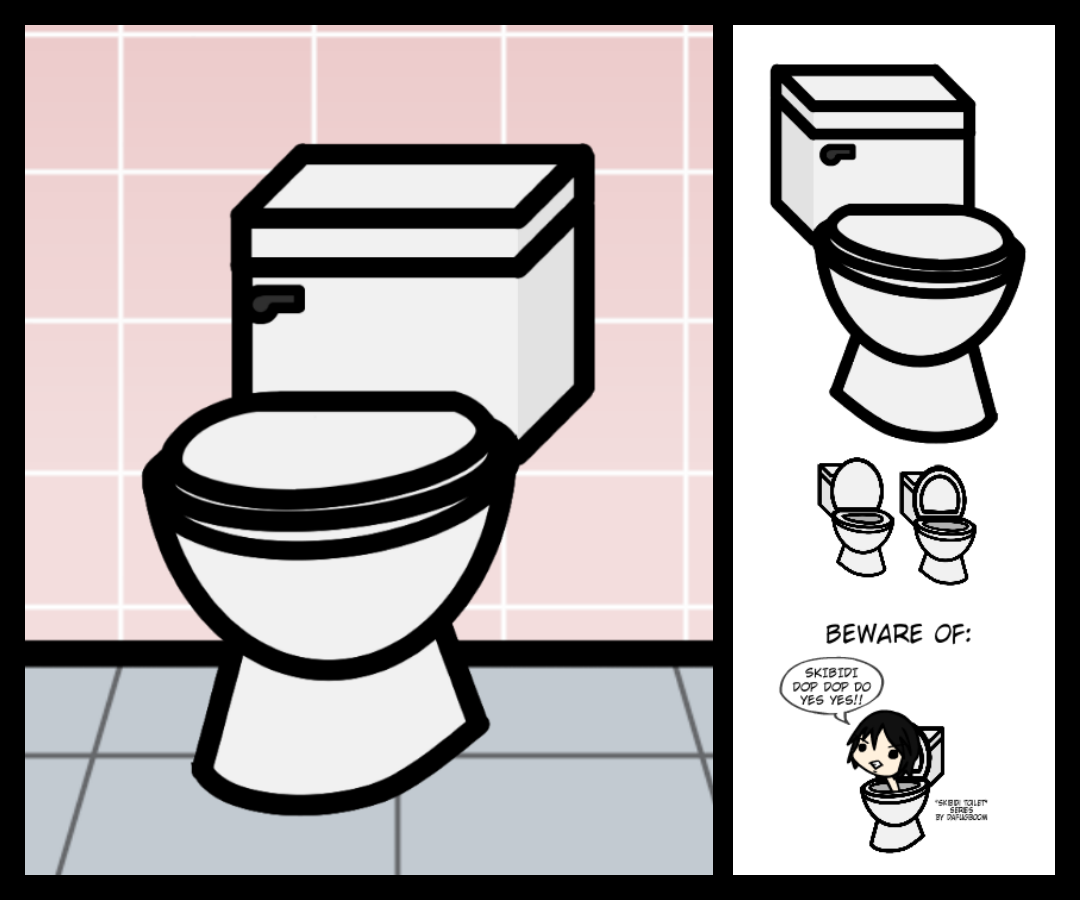 (Walfas/Prop) Flush Toilet by PsyKoTMK on DeviantArt