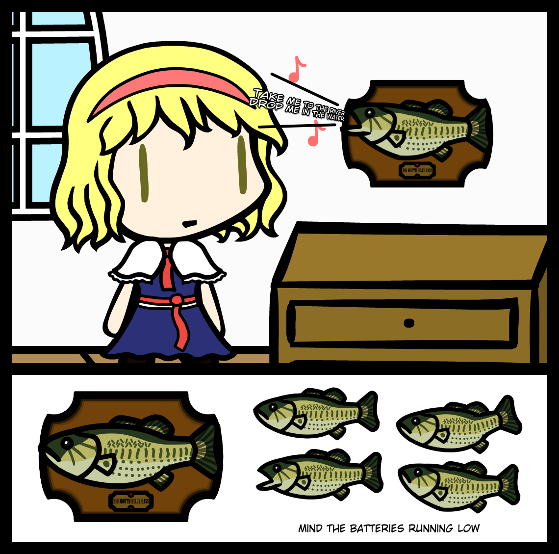 (Walfas/Prop) Big Mouth Billy Bass by PsyKoTMK on DeviantArt