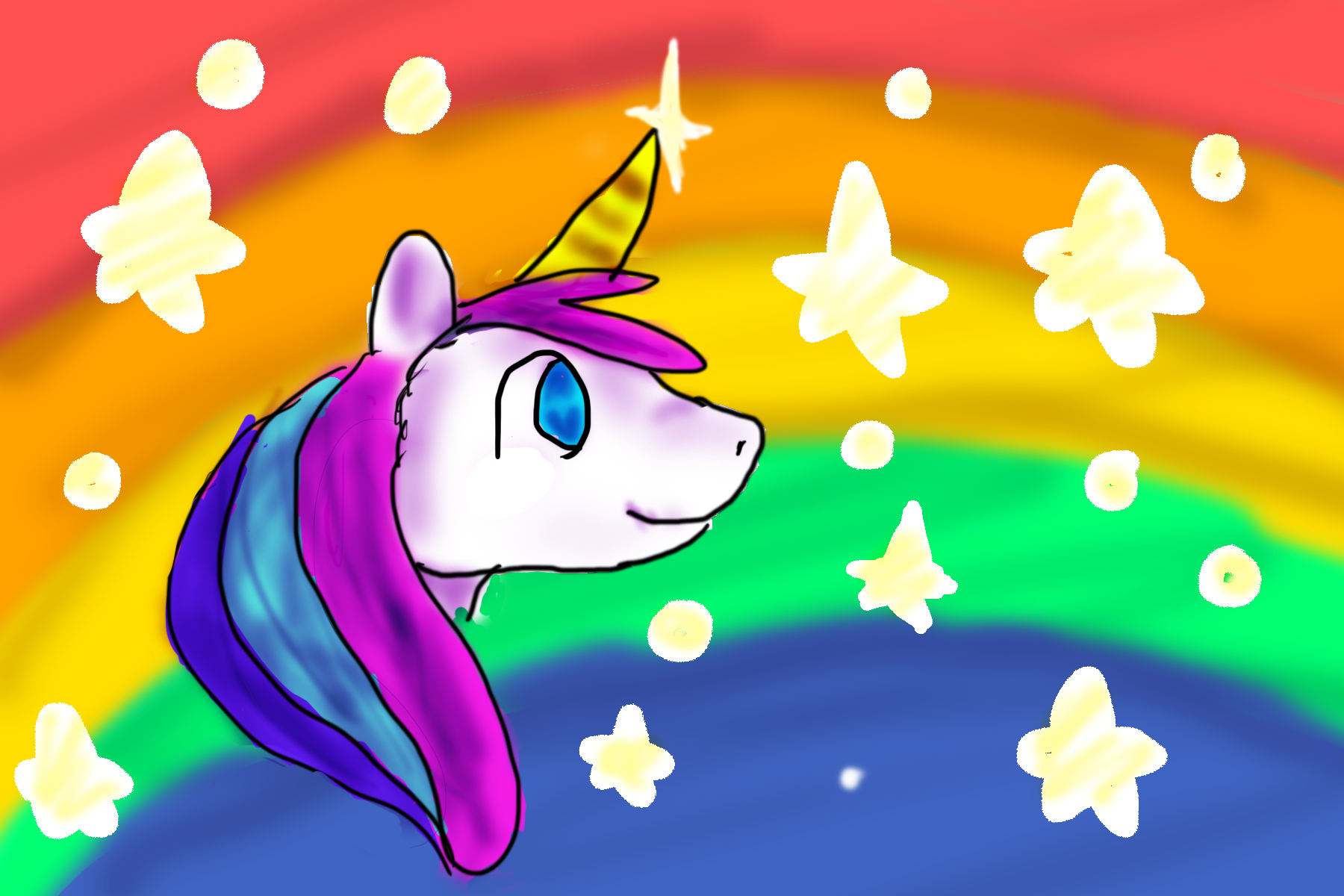 Uni the Unicorn by Aquakittyartist on DeviantArt