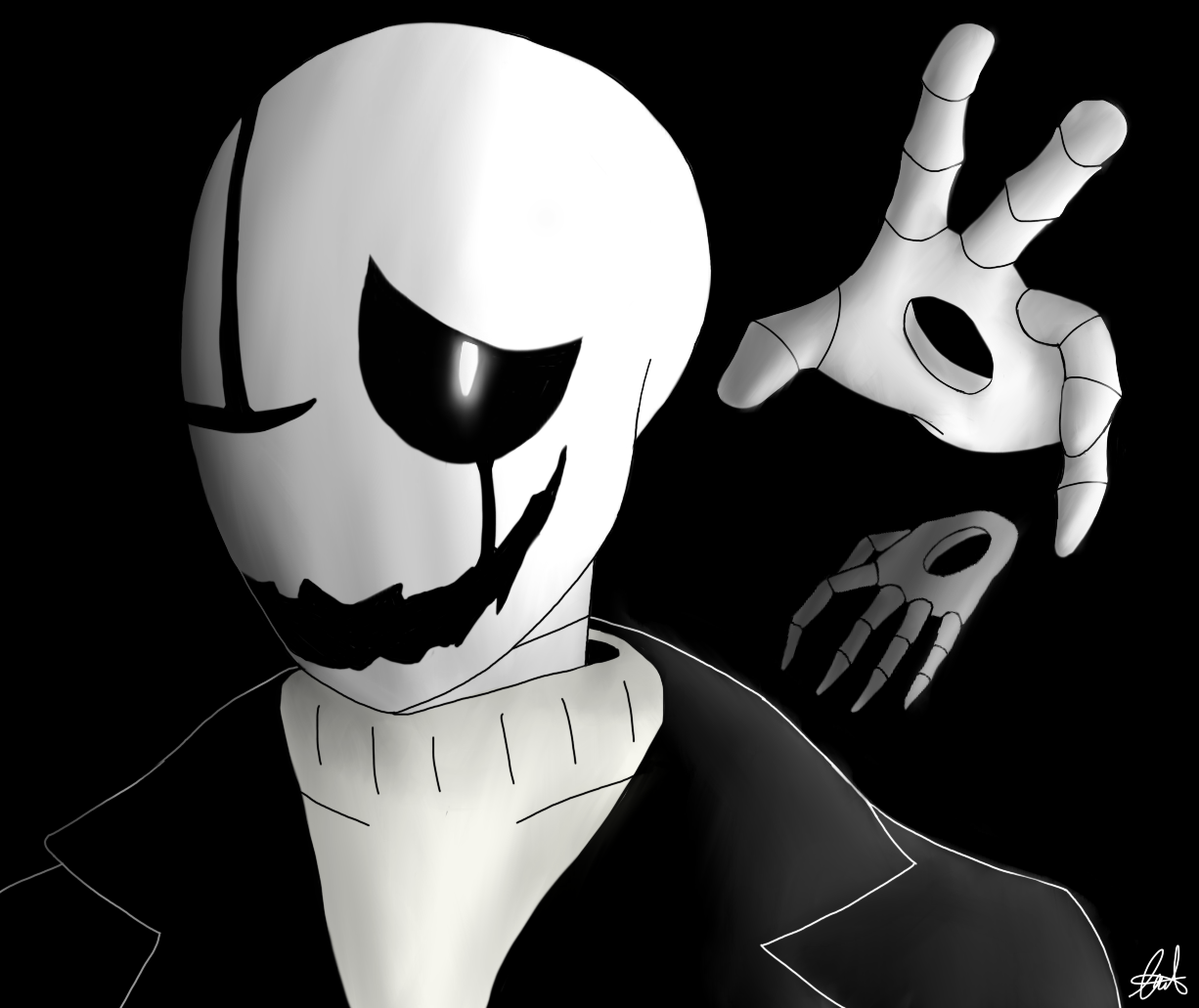 Undertale Gaster by RubyRose10 on DeviantArt