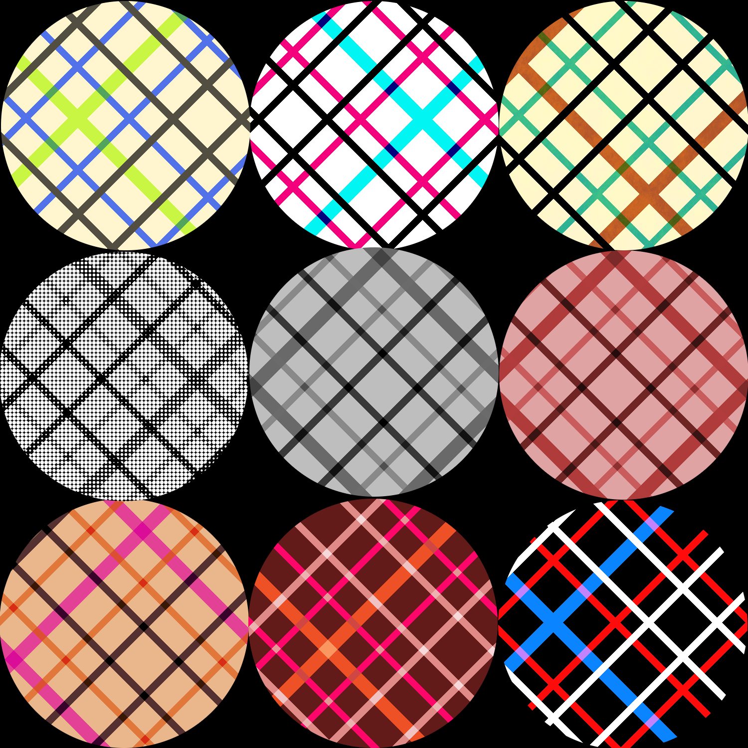 Nine (Tartan) Plaid Patterns by mrcentipede on DeviantArt