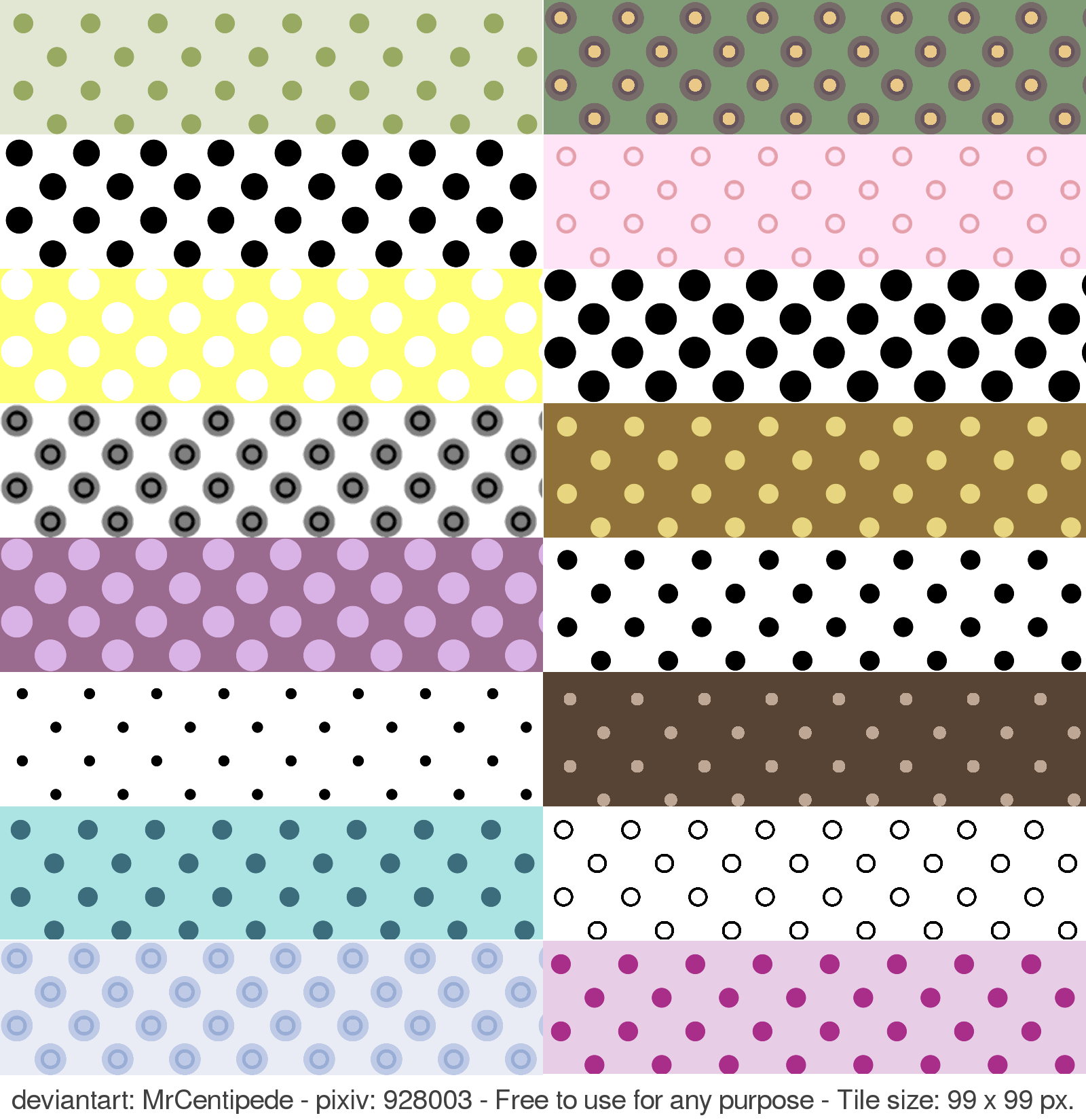 Polka-dot Pack #2 by mrcentipede on DeviantArt