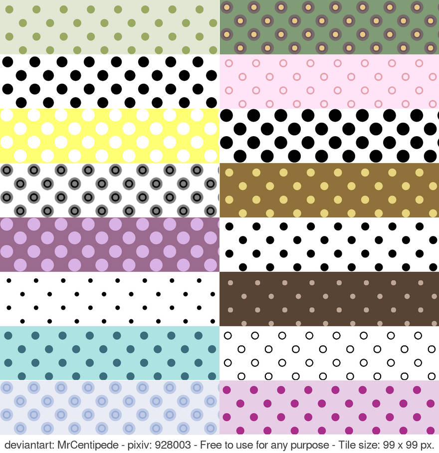 Polka-dot Pack #2 by mrcentipede on DeviantArt