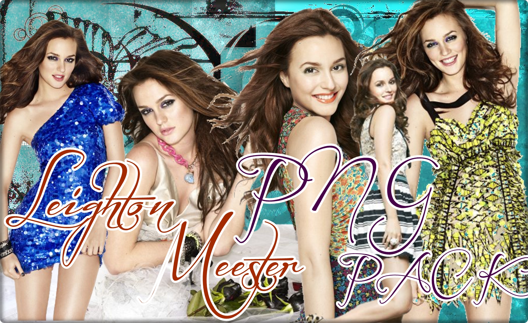 leighton meester png pack by Sparklingbarbie on DeviantArt