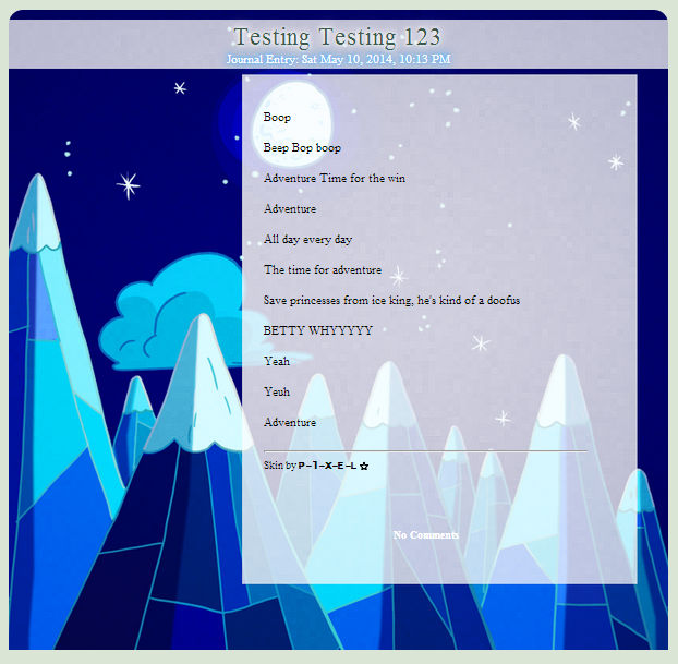 Adventure Time Journal Skin by Mythical-Pixel on DeviantArt