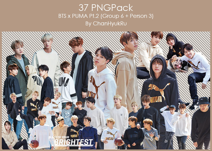 37 / BTS x PUMA Pt.2 PNGPack by ChanHyukRu on DeviantArt
