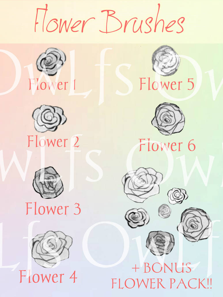 Flower Brushes (FireAlpaca) by Minnophee on DeviantArt