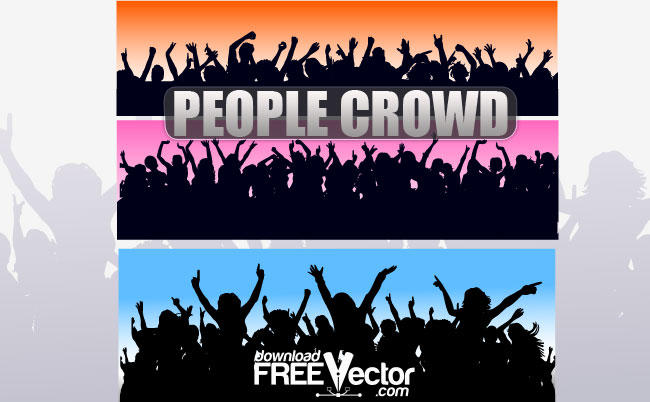 Vector People Crowd by downloadfreevector on DeviantArt