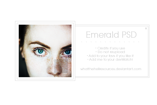 Emerald | PSD by WhatTheHellResources on DeviantArt