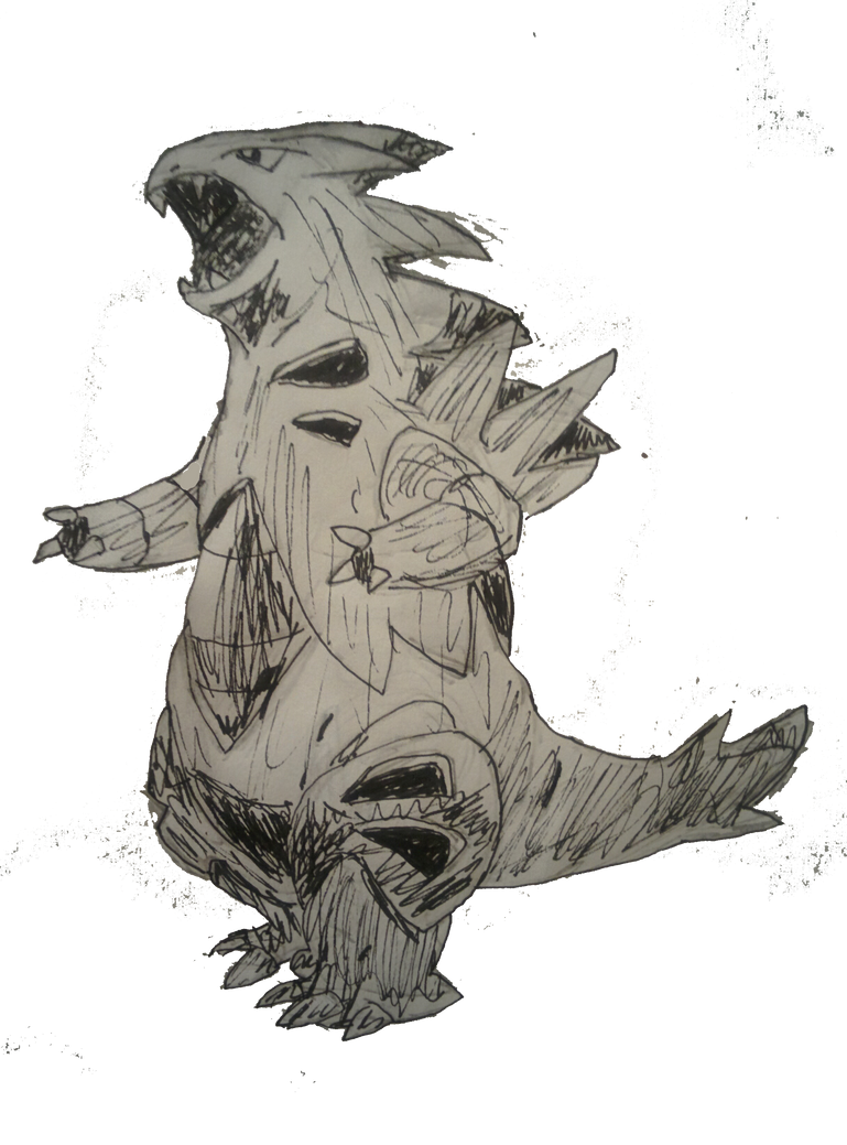 Larvitar evolving into a Tyranitar Inktober (.swf) by LulnK on DeviantArt