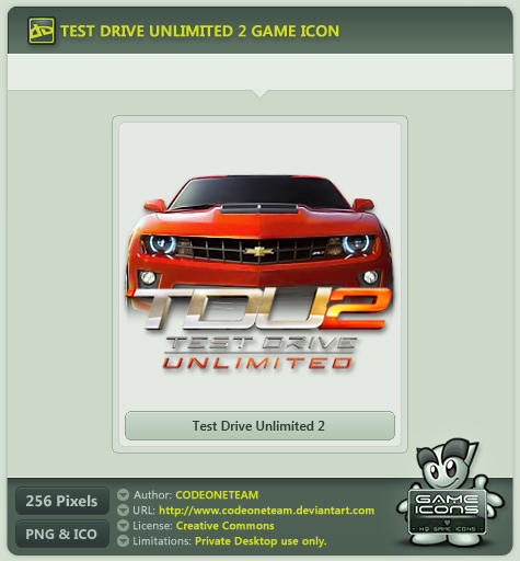 Test Drive Unlimited 2 Icon by CODEONETEAM on DeviantArt