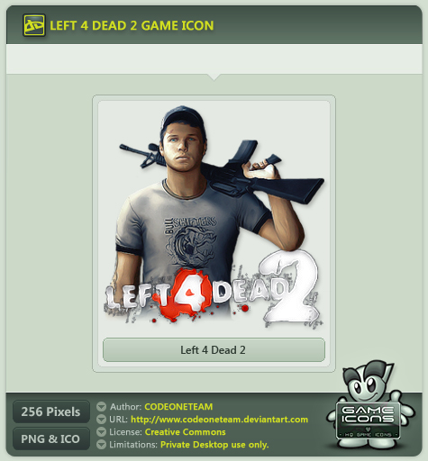 Left 4 Dead 2 Icon by CODEONETEAM on DeviantArt
