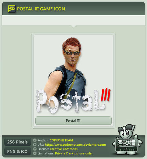 Postal III Icon by CODEONETEAM on DeviantArt