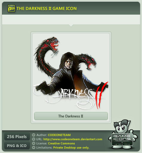 The Darkness II Icon by CODEONETEAM on DeviantArt