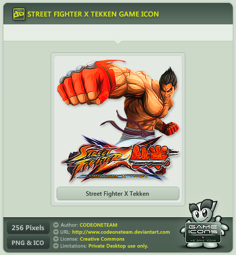 Street Fighter X Tekken Icon by CODEONETEAM on DeviantArt