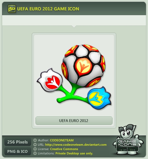 UEFA EURO 2012 Icon by CODEONETEAM on DeviantArt