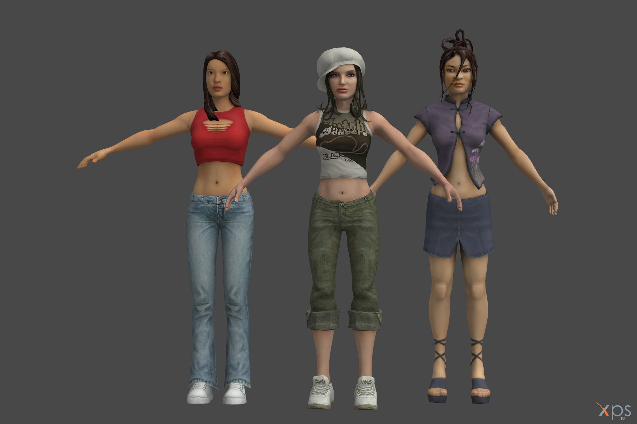 'Need for Speed: Underground' babes non-poseable by lezisell on DeviantArt