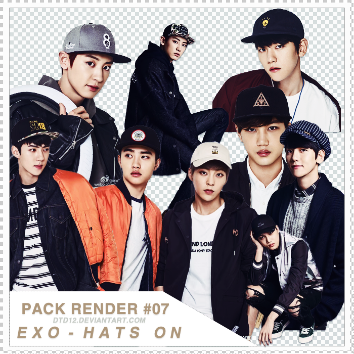 [PACK RENDER#7] EXO - HAT'S ON by DTD12 on DeviantArt