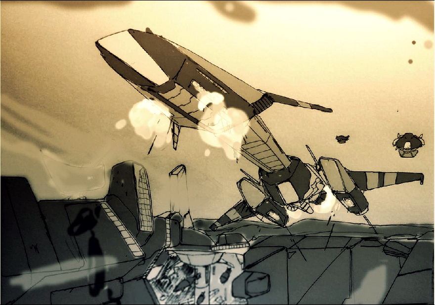 Supply shuttle lifting off from a Venusian base. by Snakefangstryke on ...