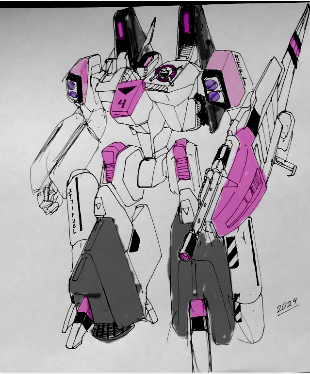 Purple Bandit Veritech fighter by Snakefangstryke on DeviantArt