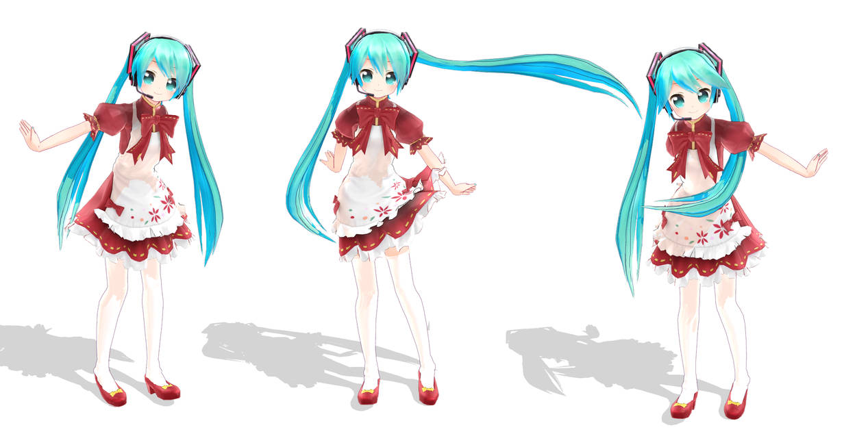 Kemika Miku: Clover Club Little Red by Oyukii on DeviantArt