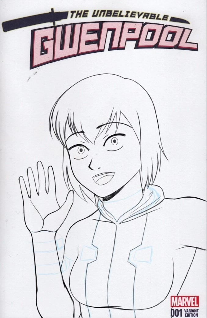 Gwenpool sketch cover digitally drawn. by Shonen-Suspense on DeviantArt