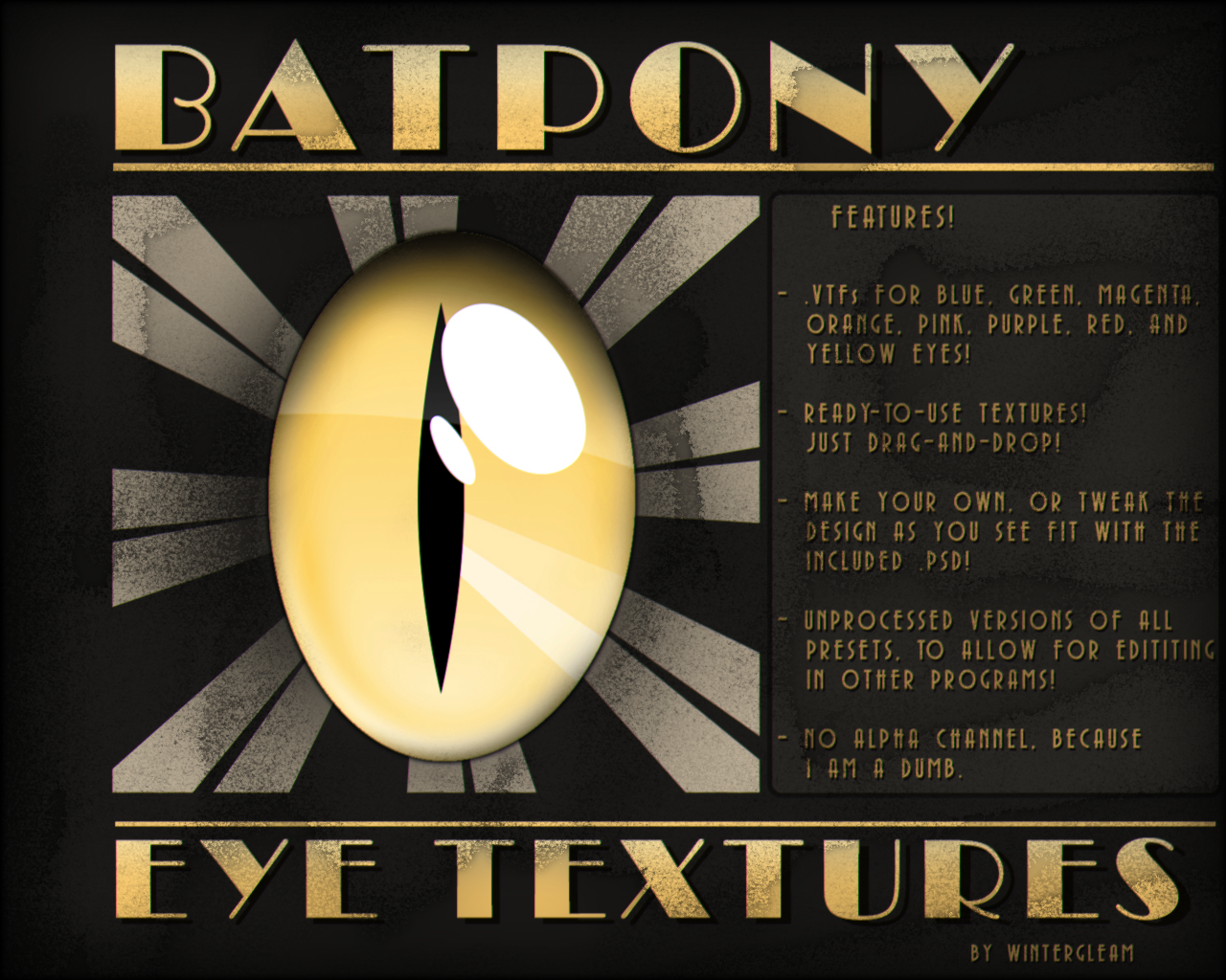 Batpony Eye Textures by Wintergleam on DeviantArt