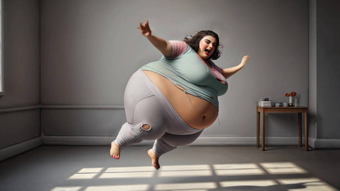 Very rough rotate of inflated woman by SirFloatsALot on DeviantArt