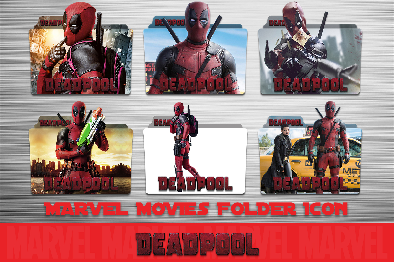 Deadpool (2016) Folder Icon Pack by AhmtErnBrs60 on DeviantArt