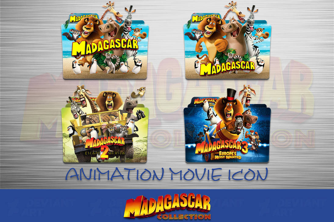 Madagascar Collection Folder Icon Pack by AhmtErnBrs60 on DeviantArt