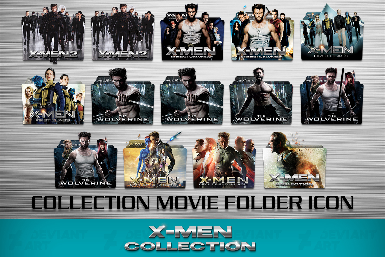 X Men Movie Collection Folder Icon X Men Xmen Movie Celebrate The
