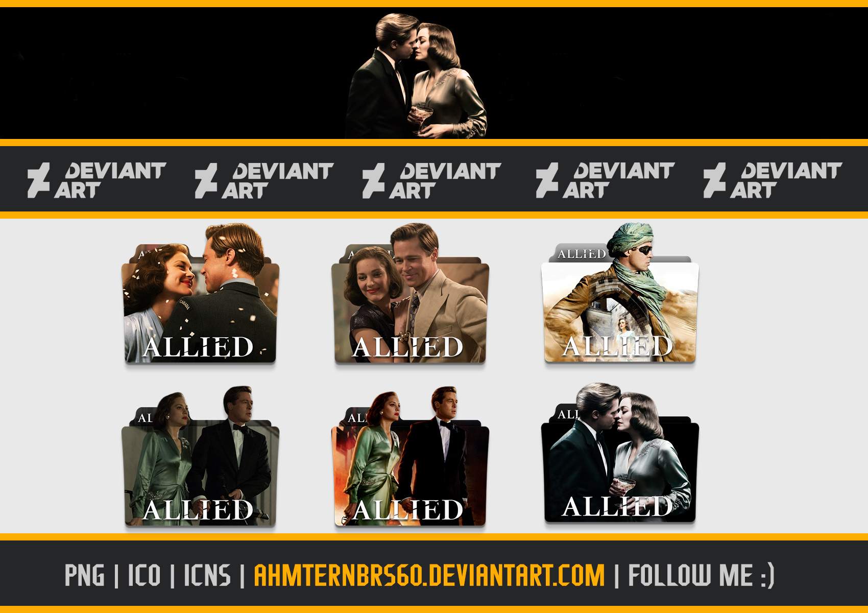 Allied (2016) Folder Icon Pack by AhmtErnBrs60 on DeviantArt