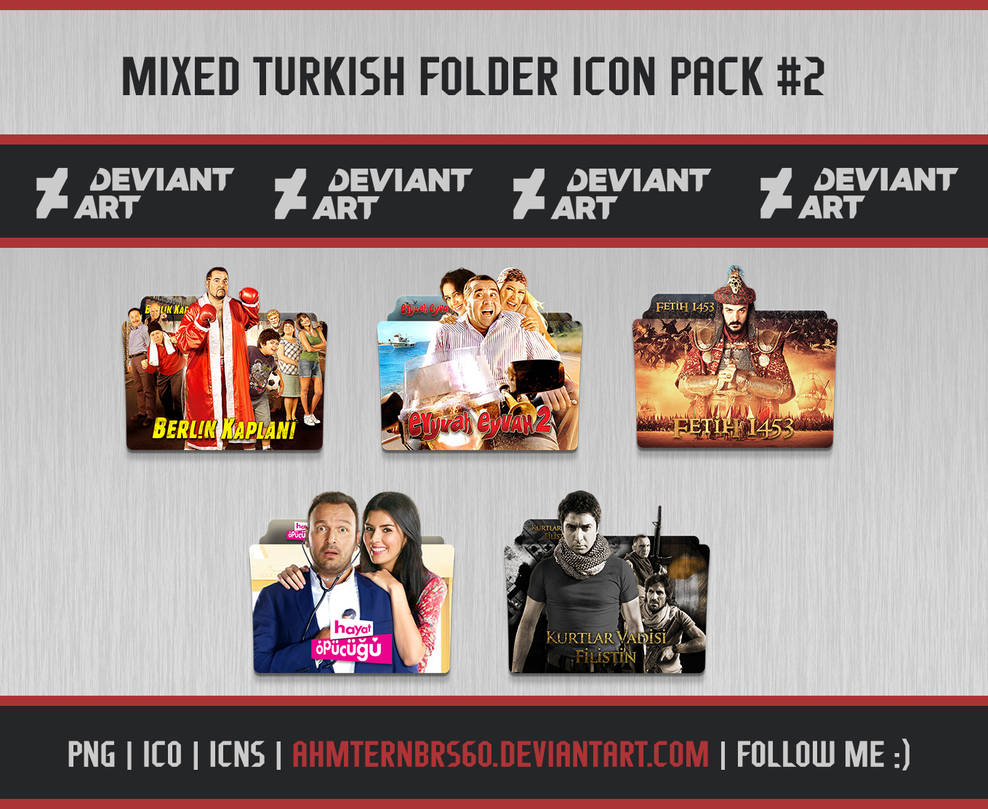 Mixed Turkish Movie Folder Icon Pack #2 by AhmtErnBrs60 on DeviantArt