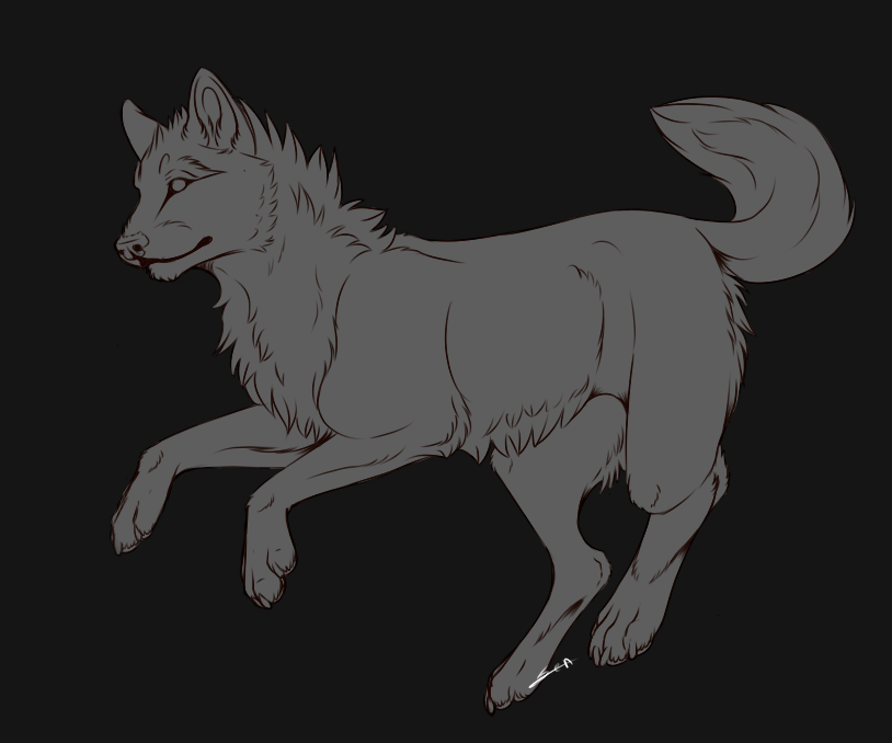 Wolf Run Lineart By Firewolfanime On Deviantart Werewolves LineArt by ...