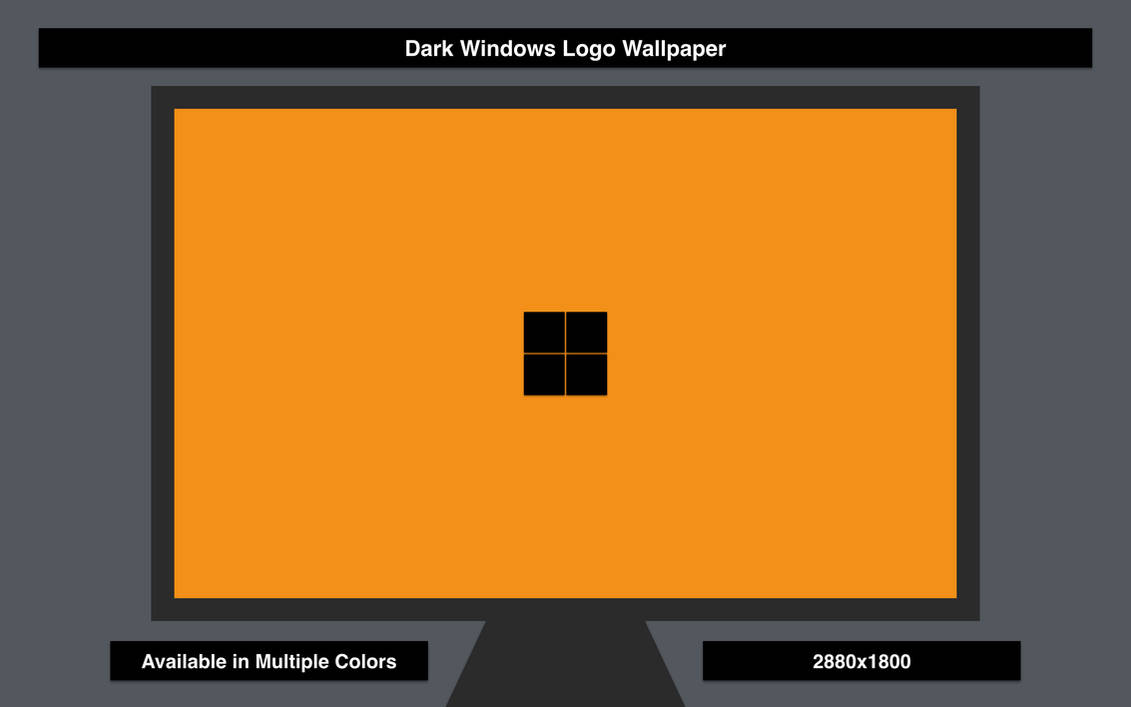 Dark Windows Logo Wallpaper by basileus-phoenix on DeviantArt