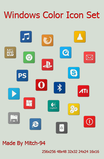 Windows Color Icon Set by Mitch-94 on DeviantArt