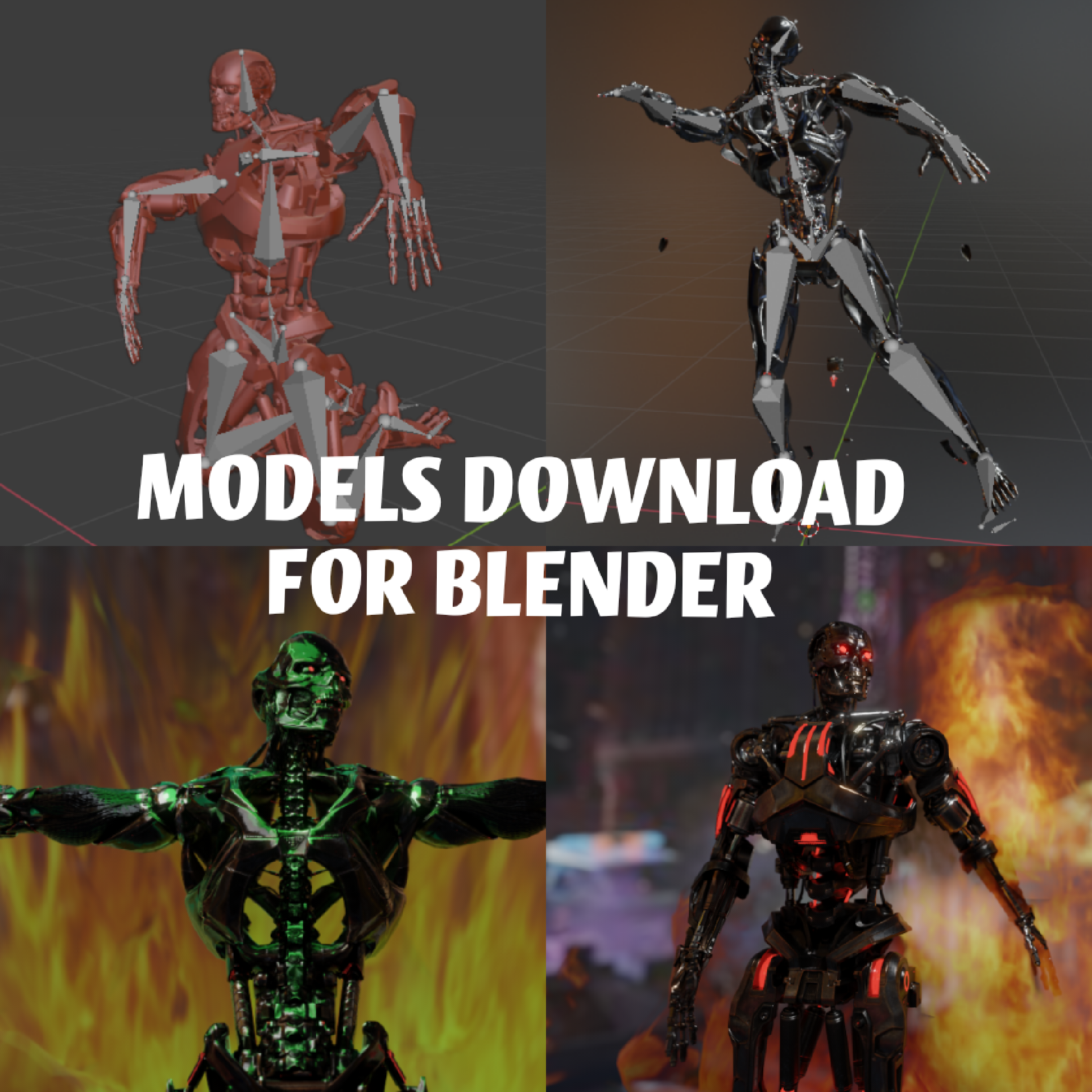 [MODEL DL] Terminators: T-800 and Rev-9 by Rockcodian on DeviantArt