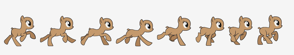 Stock - Female Pony Run Cycle Vector by Nimaru on DeviantArt