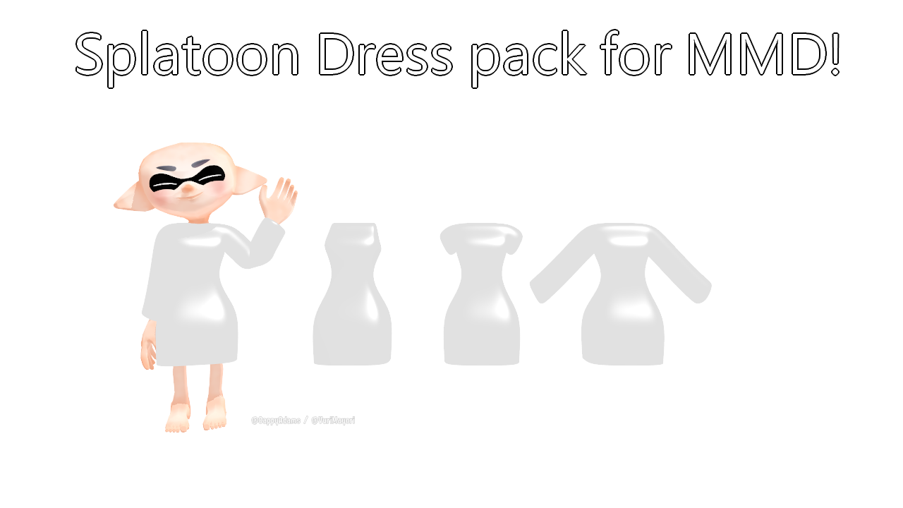 Dress Pack Splatoon for MMD (DL) by CappyAdams on DeviantArt