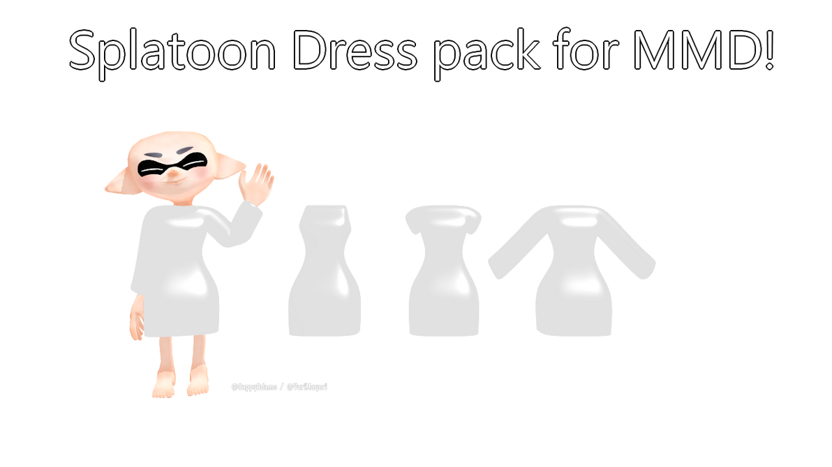 Dress Pack Splatoon for MMD (DL) by CappyAdams on DeviantArt