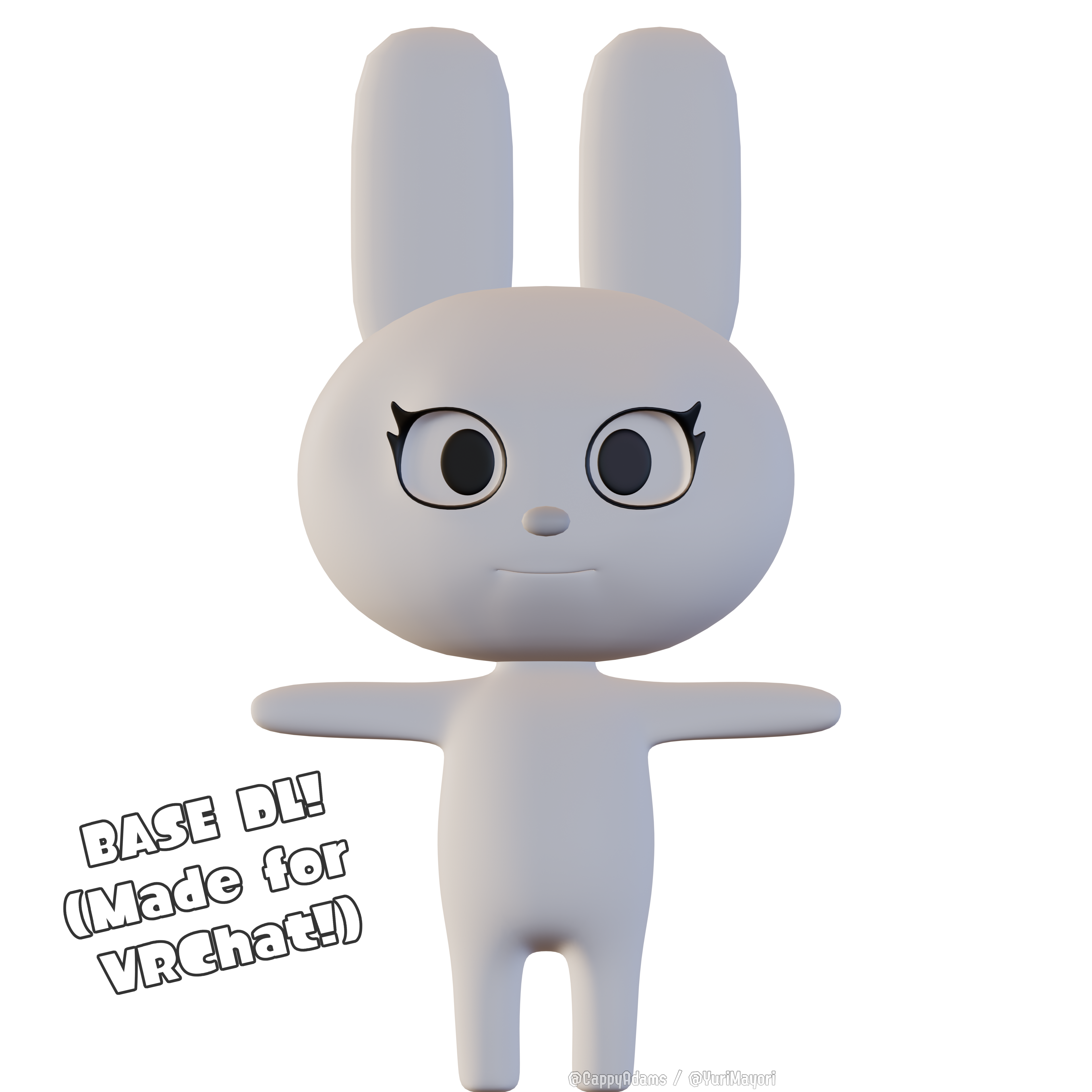 Animal Crossing Rabbit BASE (READ DESCRIPTION) by CappyAdams on DeviantArt