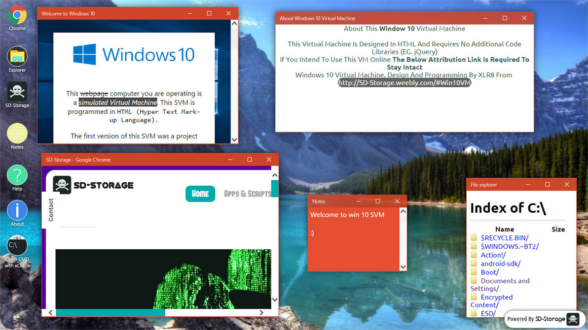 Windows 10 HTML Virtual Machine by Samdenty99 on DeviantArt